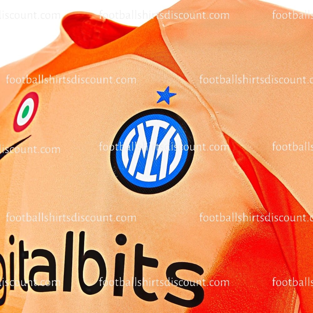 Inter Milan Goalkeeper Orange Adult Football Shirts Discount Shirt 2022/23